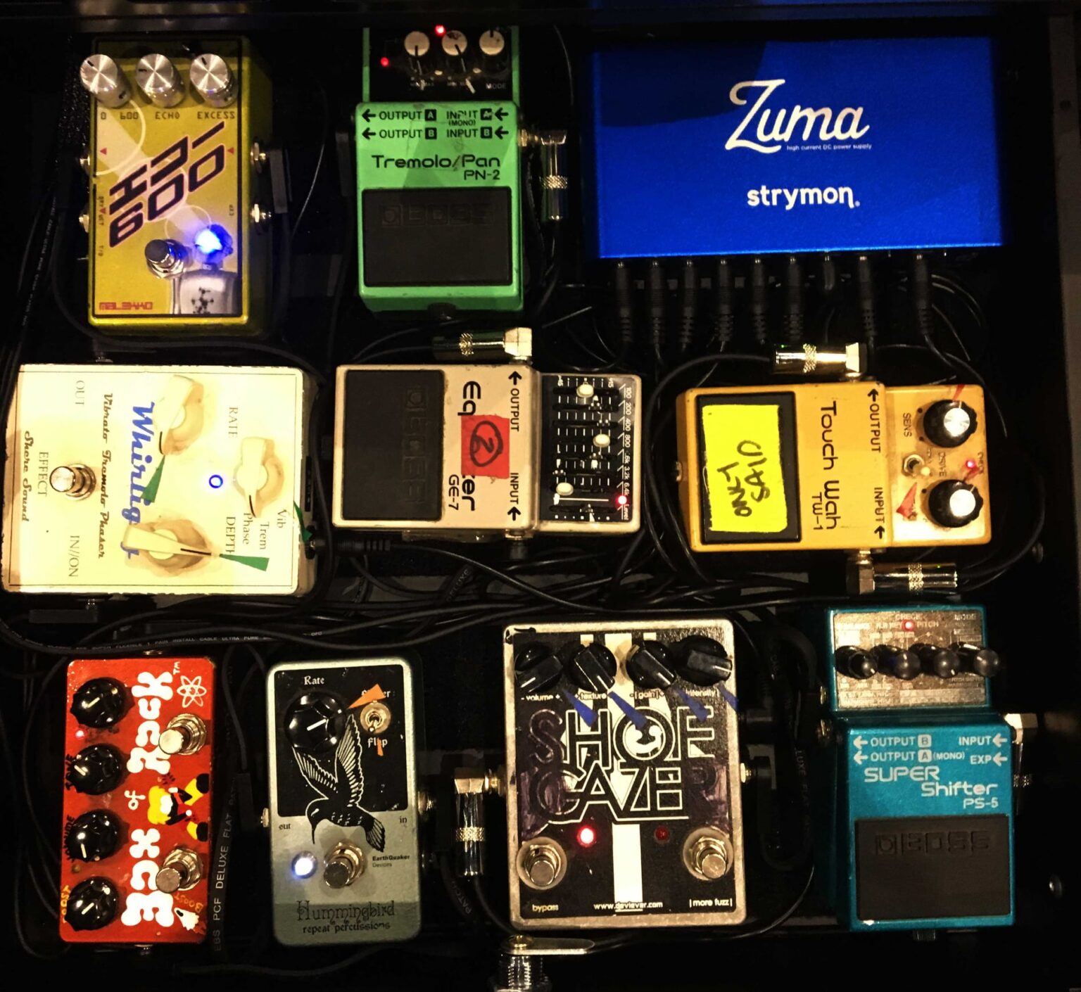 The brutal beauty of Kevin Shields' pedalboard - Space Echo